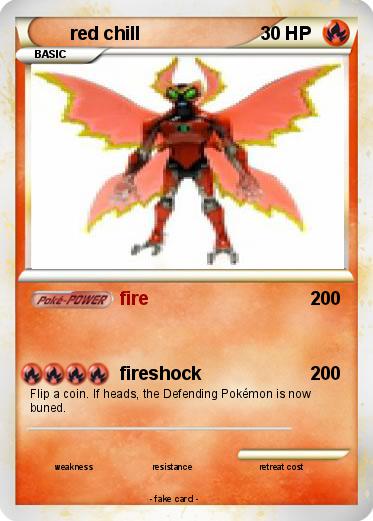 Pokémon red chill - fire - My Pokemon Card