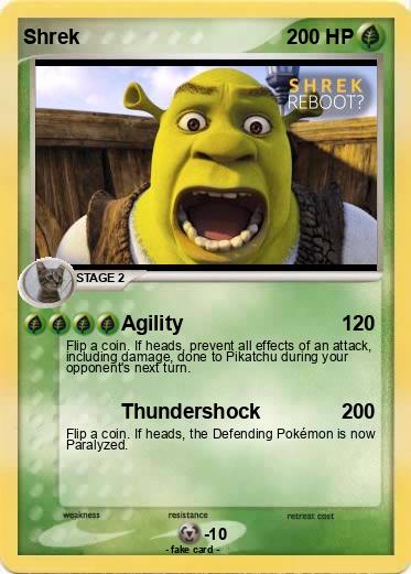 Pokémon Shrek 2599 2599 - Agility - My Pokemon Card
