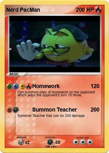 Pokémon Nerd PacMan - Homework - My Pokemon Card