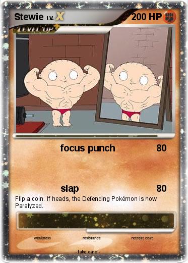 Pokémon Stewie 265 265 - focus punch - My Pokemon Card