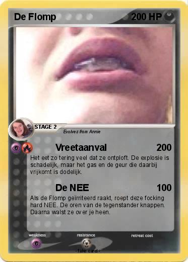 Pokémon De Flomp - Vreetaanval - My Pokemon Card