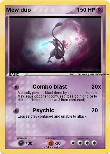 Pokémon Mew duo - Combo blast - My Pokemon Card
