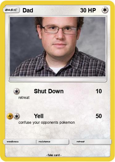 Pokémon Dad 870 870 - Shut Down - My Pokemon Card