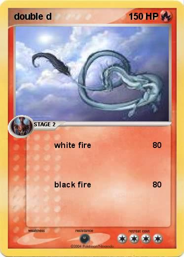 Pokémon double d - white fire - My Pokemon Card