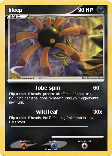Pokémon lileep 14 14 - lobe spin - My Pokemon Card