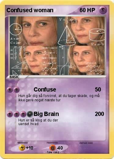 Pokémon Confused woman - Confuse - My Pokemon Card