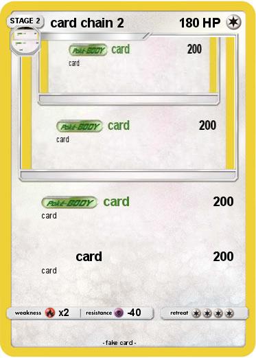 Pokémon card chain 2 2 - card - My Pokemon Card