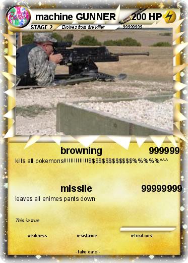 Pokémon machine GUNNER 2 2 - browning 999999 - My Pokemon Card