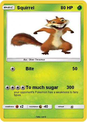 Pokémon Squirrel 292 292 - Bite - My Pokemon Card