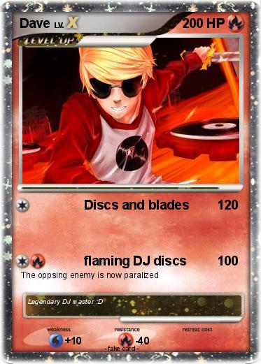 Pokémon Dave 321 321 - Discs and blades - My Pokemon Card