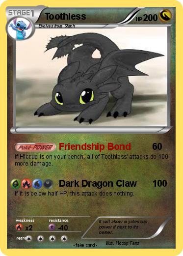 Pokémon Toothless 447 447 - Friendship Bond - My Pokemon Card