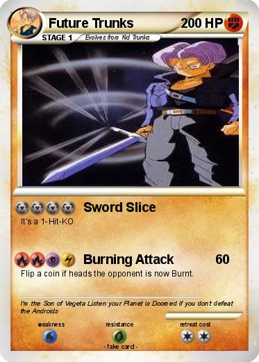 Pokémon Future Trunks 3 3 - Sword Slice - My Pokemon Card