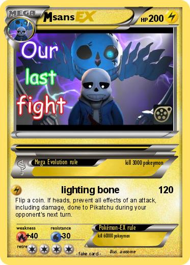 Pokémon sans 3400 3400 - lighting bone - My Pokemon Card
