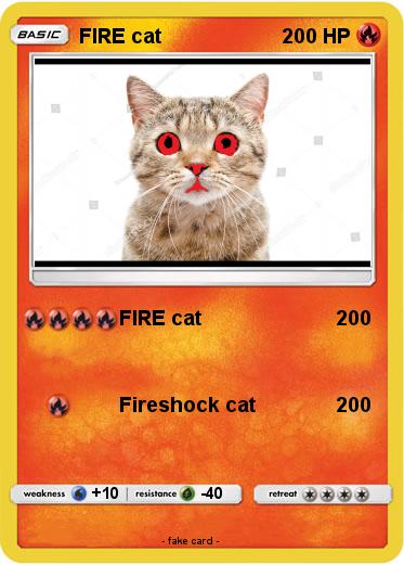 Pokémon FIRE cat 123 123 - FIRE cat - My Pokemon Card