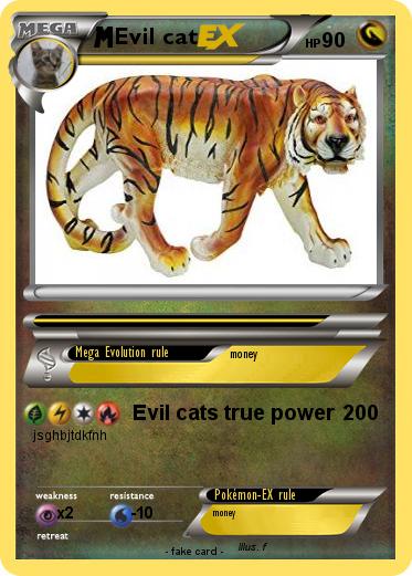 Pokémon Evil cat 153 153 - Evil cats true power - My Pokemon Card