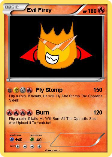 Pokémon Evil Firey - Fly Stomp - My Pokemon Card