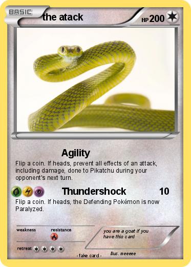 Pokémon the atack - Agility - My Pokemon Card