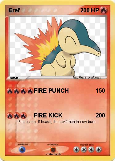 Pokémon Eref 2 2 - FIRE PUNCH - My Pokemon Card