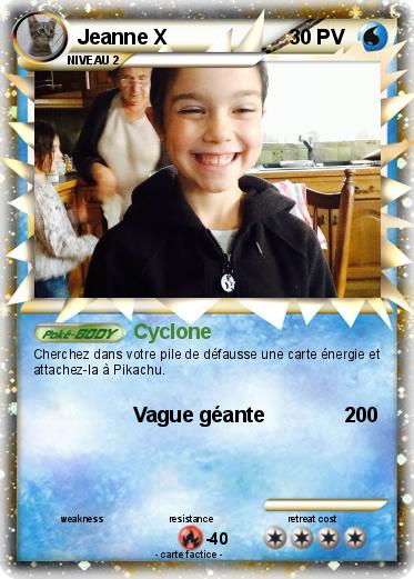 Pokémon Jeanne X - Cyclone - Ma carte Pokémon