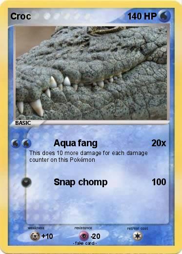 Pokémon Croc 216 216 - Aqua fang - My Pokemon Card