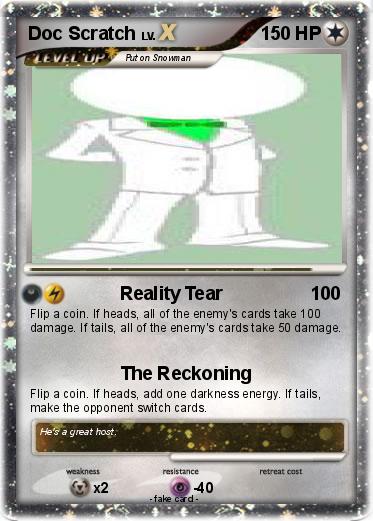 Pokémon Doc Scratch - Reality Tear - My Pokemon Card