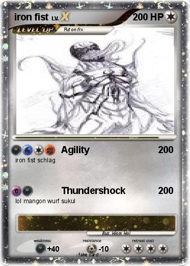 Pokémon iron fist 18 18 - Agility - My Pokemon Card
