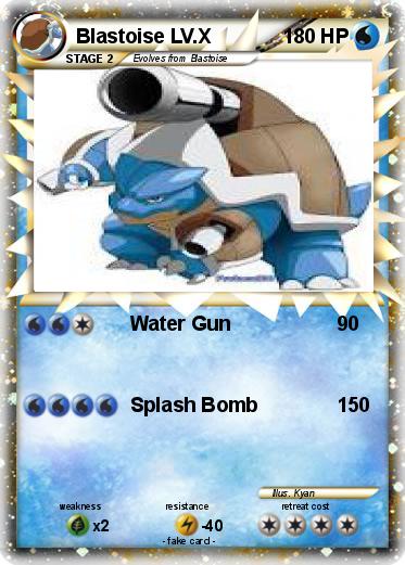 Pokémon Blastoise 1922 1922 - Water Gun - My Pokemon Card