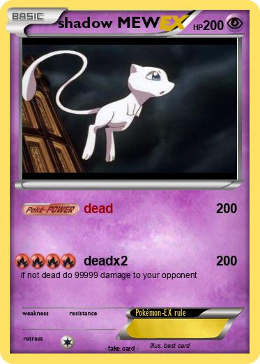 Pokémon shadow MEW 150 150 - dead - My Pokemon Card