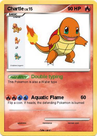 Pokémon Chartle 10 10 - Double typing - My Pokemon Card