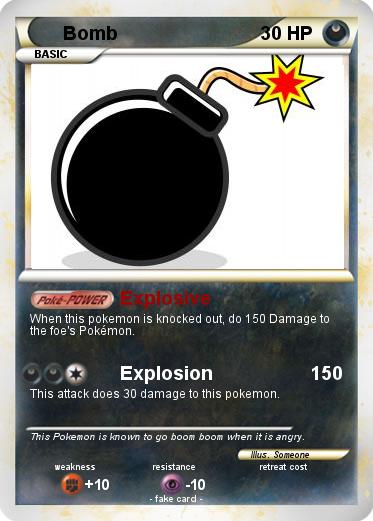 Pokémon Bomb 808 808 - Explosive - My Pokemon Card