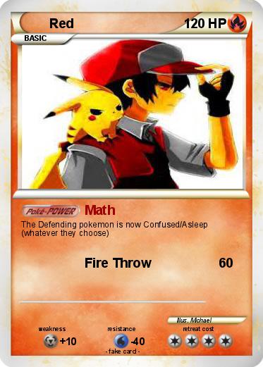 Pokémon Red 3109 3109 - Math - My Pokemon Card