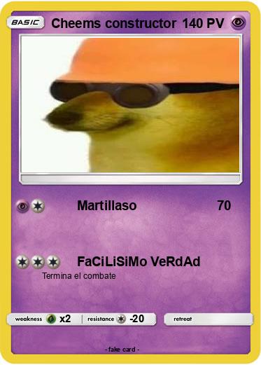 Pokémon Cheems constructor - Martillaso - Mi carta pokémon