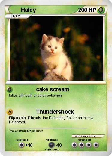 Pokémon Haley 70 70 - cake scream - My Pokemon Card