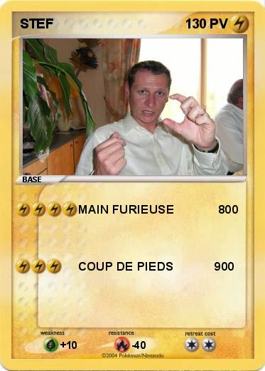 Pokémon STEF - MAIN FURIEUSE 800 - Ma carte Pokémon