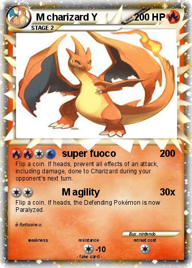 Pokémon M charizard Y 11 11 - super fuoco - My Pokemon Card