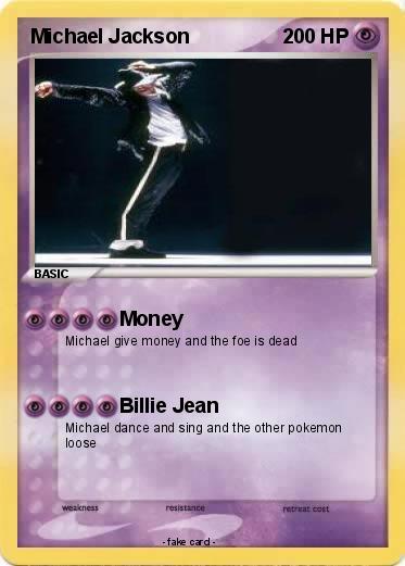 Pokémon Michael Jackson 1318 1318 - Money - My Pokemon Card