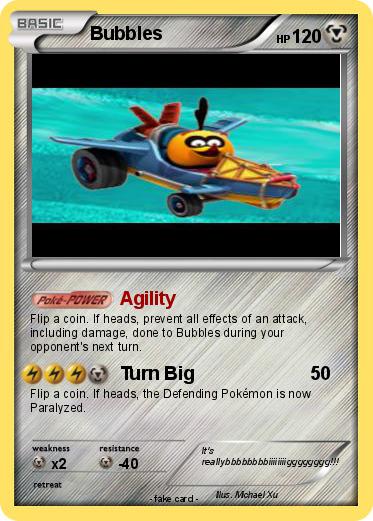 Pokémon Bubbles 129 129 - Agility - My Pokemon Card