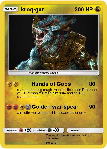 Pokémon kroq gar - Hands of Gods - My Pokemon Card