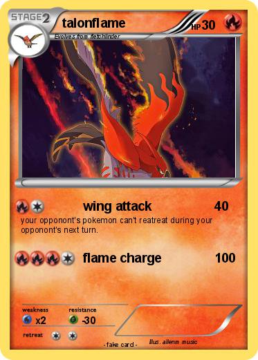 Pokémon talonflame 62 62 - wing attack - My Pokemon Card
