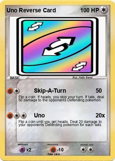 Pokémon Uno Reverse Card 84 84 - Skip-A-Turn - My Pokemon Card