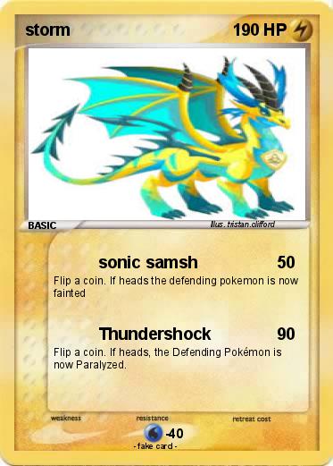 Pokémon storm 950 950 - sonic samsh - My Pokemon Card