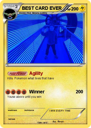 Pokémon BEST CARD EVER 27 27 - Agility - My Pokemon Card