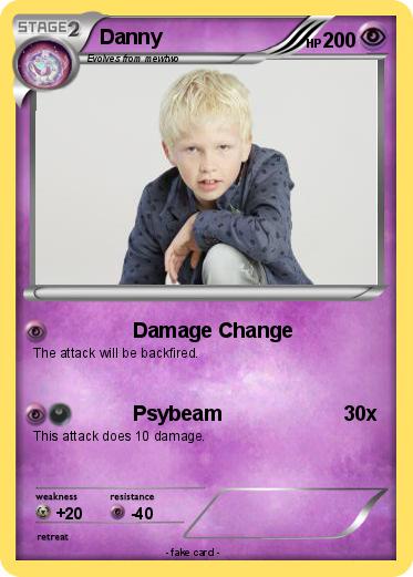 Pokémon Danny 590 590 - Damage Change - My Pokemon Card