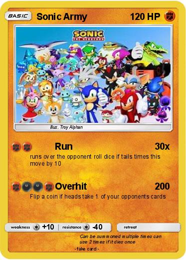 Pokémon Sonic Army 1 1 - Run - My Pokemon Card