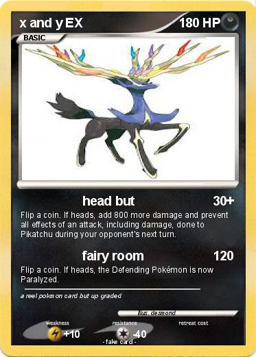 Pokémon x and y EX - head but - My Pokemon Card