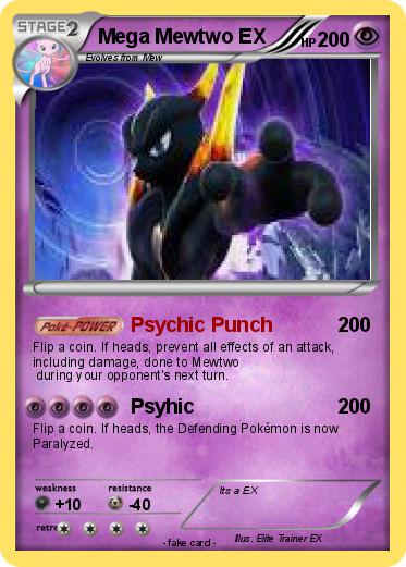 Pokémon Mega Mewtwo EX 52 52 - Psychic Punch - My Pokemon Card