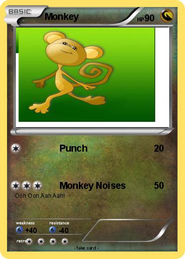 Pokémon Monkey 1404 1404 - Punch - My Pokemon Card