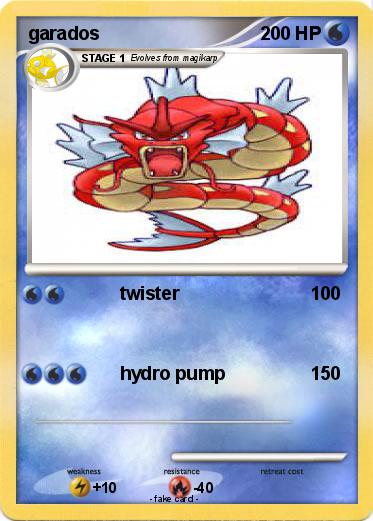 Pokémon garados 28 28 - twister - My Pokemon Card