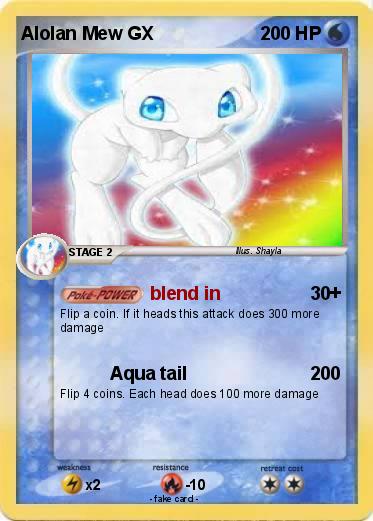 Pokémon Alolan Mew GX - blend in - My Pokemon Card