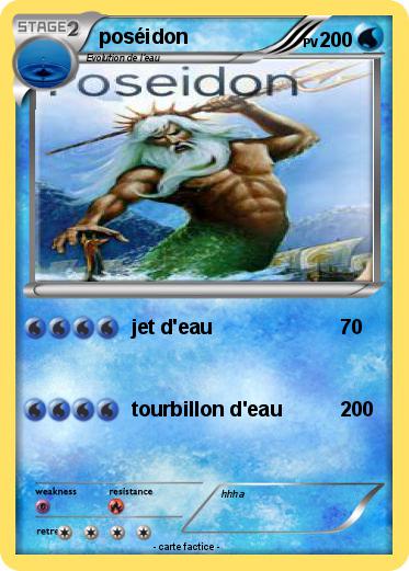 Pokémon poseidon 477 477 - jet d'eau - Ma carte Pokémon